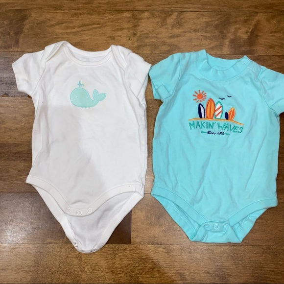 Gymboree | One Pieces | 2 Onesies With No Pants Snap Bottom Short ...